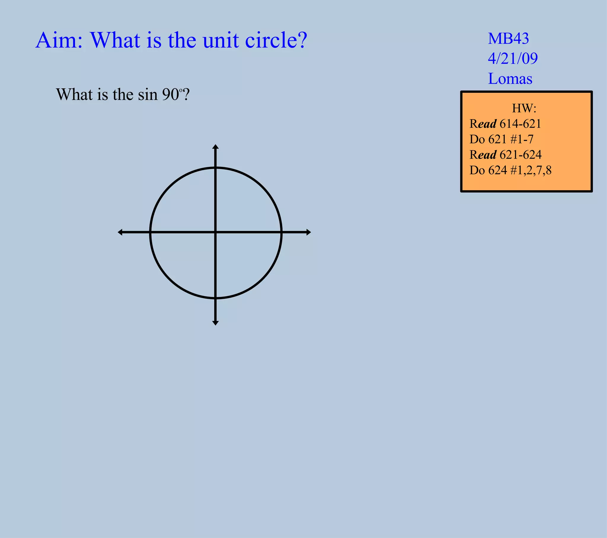 Unit Circle | PPT