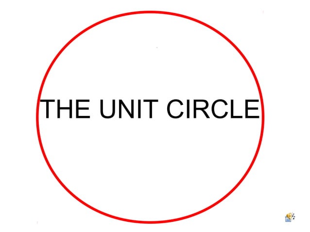 Unit circle, intro to circular functions | PPT | Physics | Science