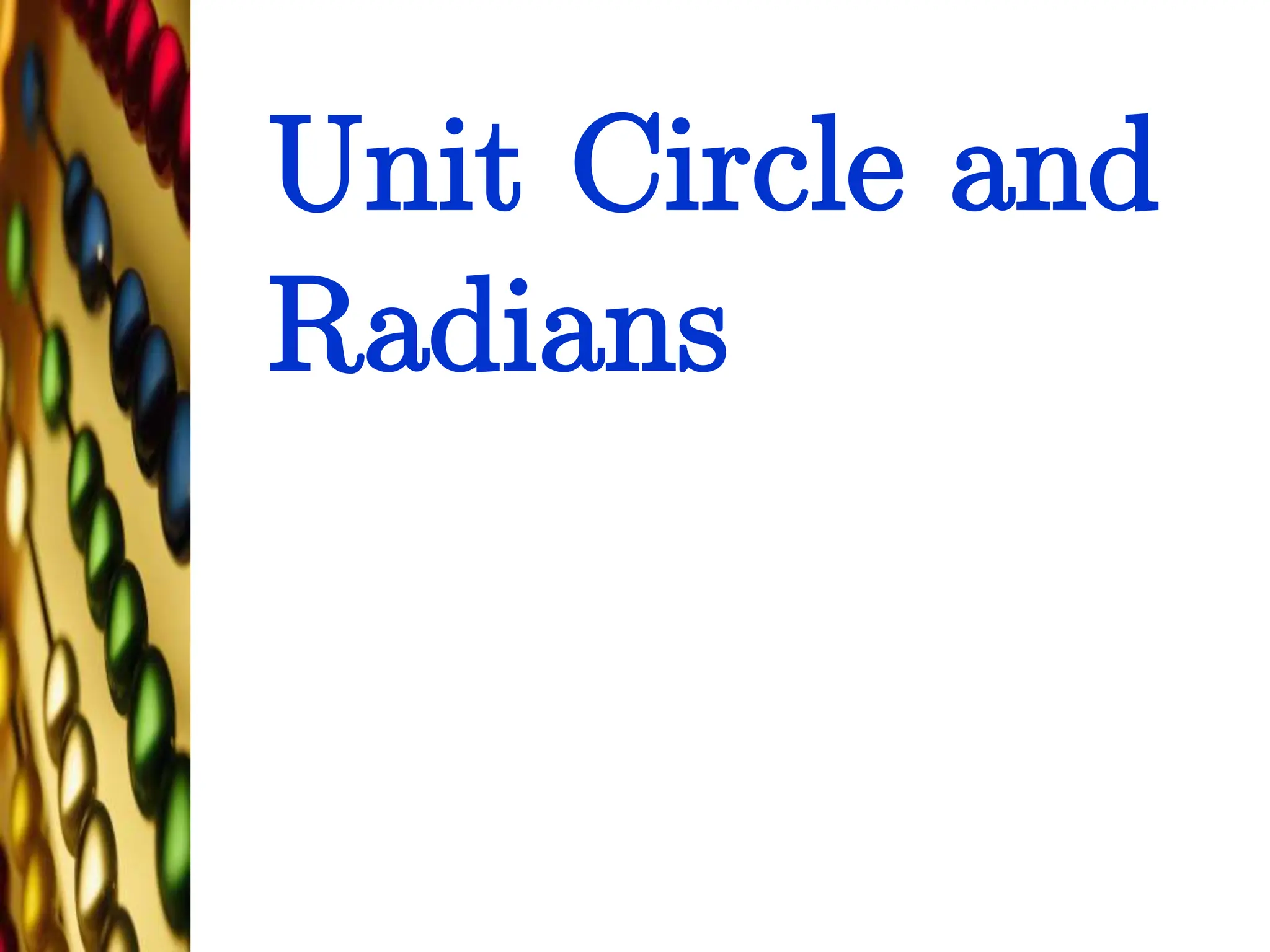 unit_circle_lesson_in trigonometric functions | PPT