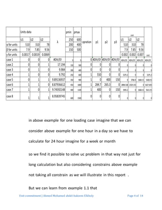 Unit commitment | DOCX