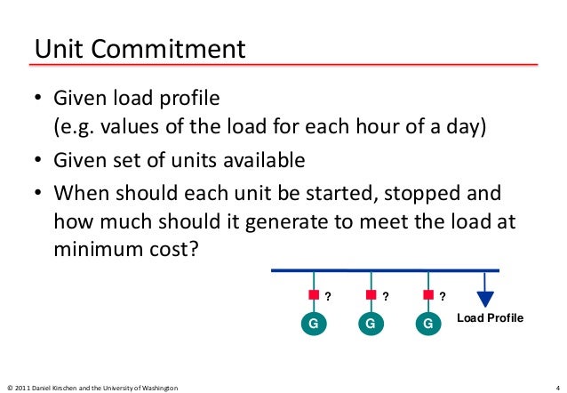 Unit Commitment In Power System