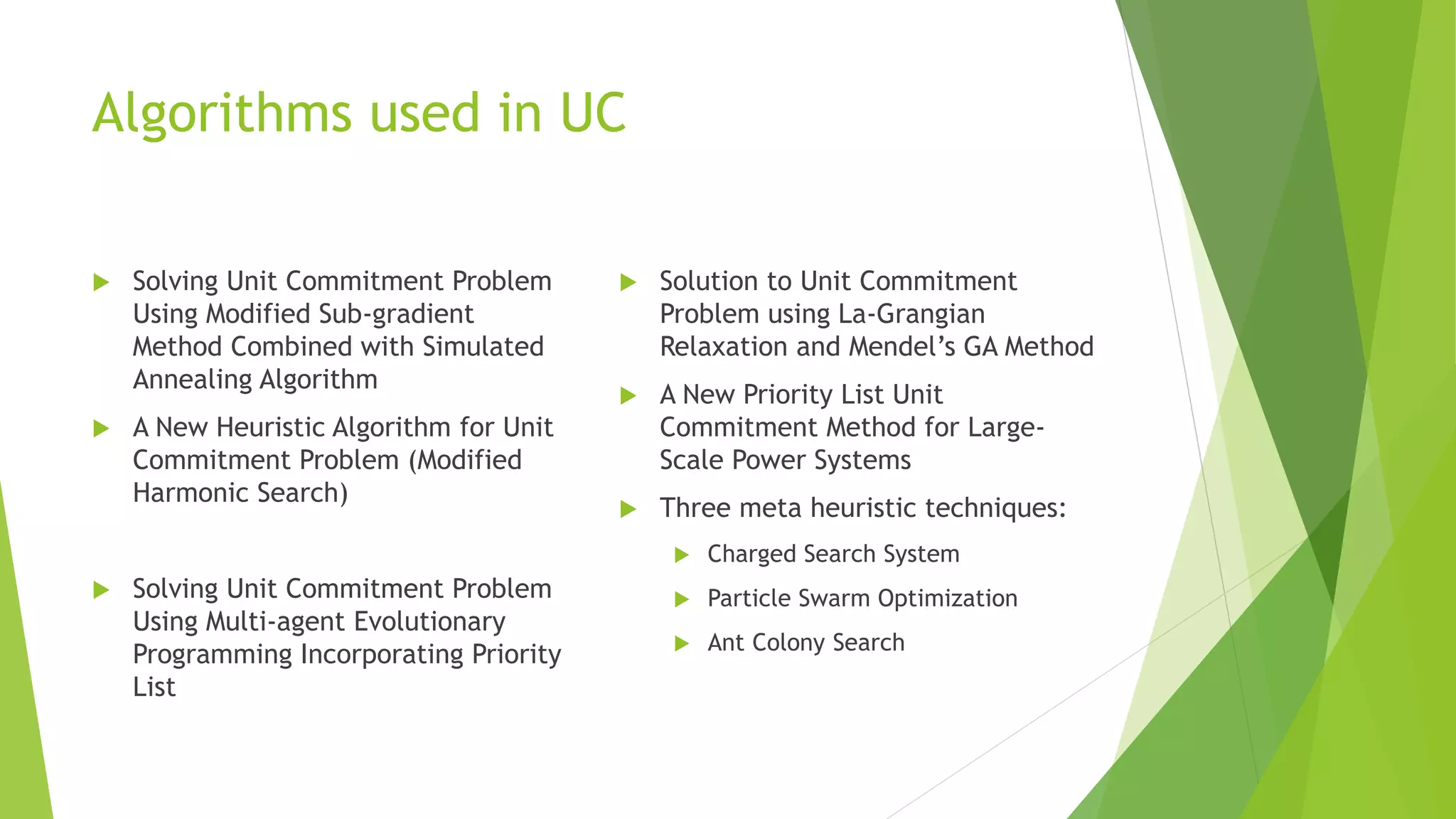 Unit commitment | PPTX