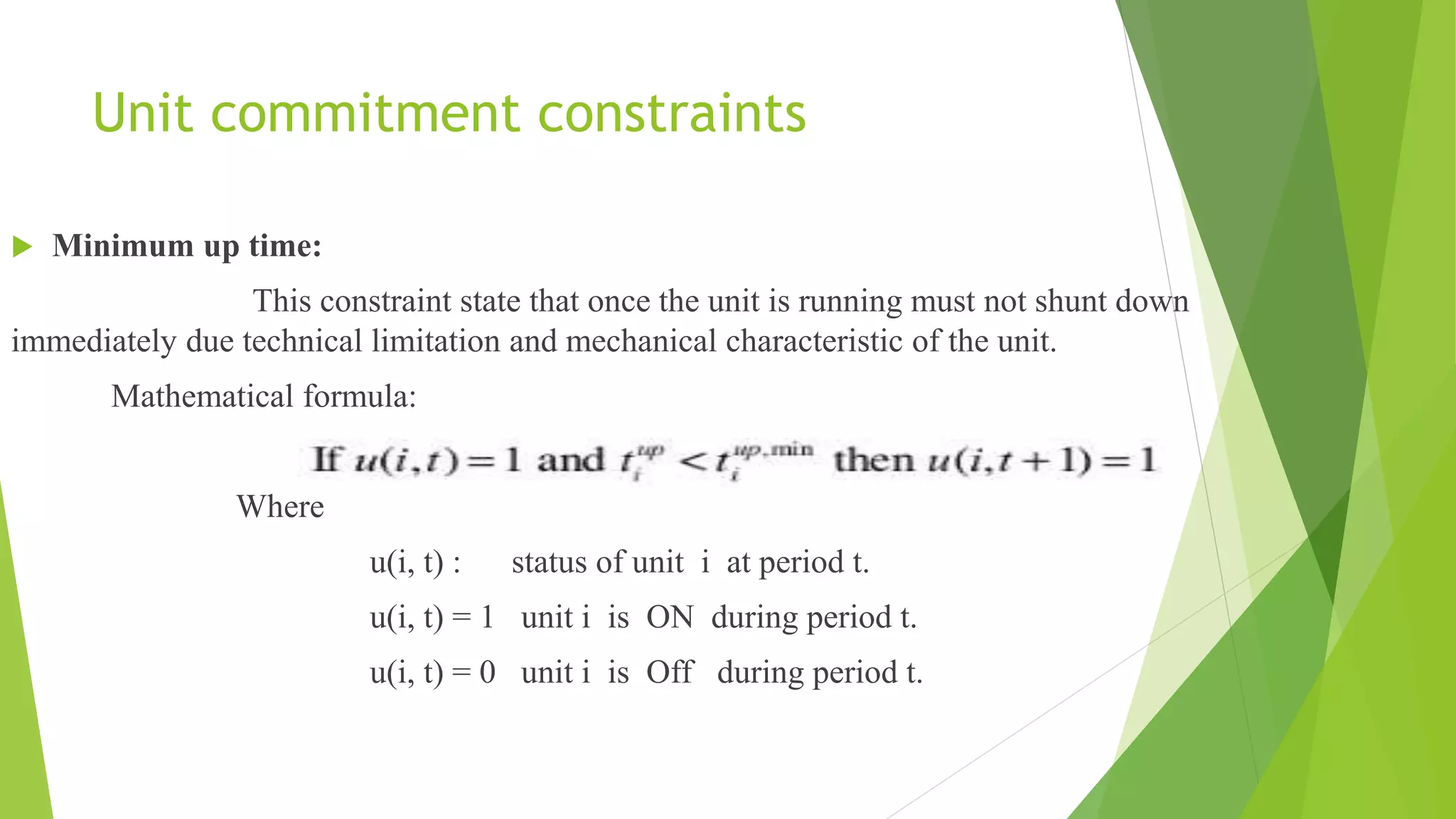 Unit commitment | PPTX