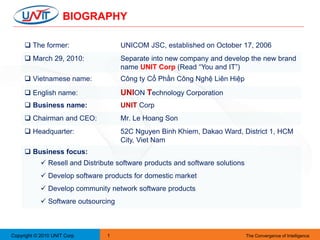 UNIT Corp. - Company Profile - EN | PPT