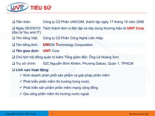 UNIT Corp. - Company Profile - VN | PPT
