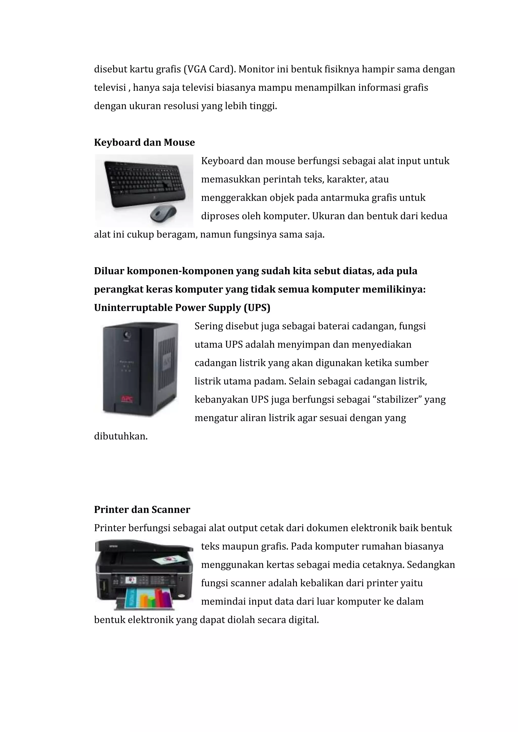 Unit console computer port instalasi computer | DOCX