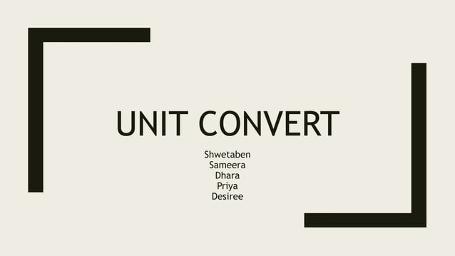 Unit Converter-Python Code and Explaination | PPTX