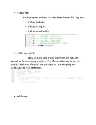 Unit converter using in c | DOCX