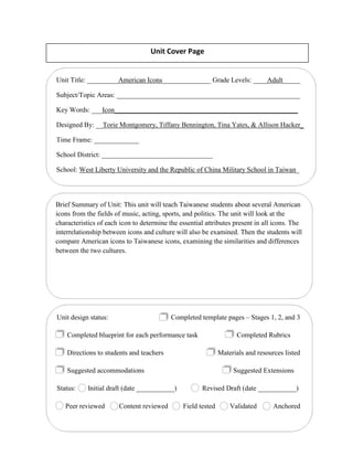 Unit cover page | PDF