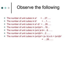 Unit-cubes Activity3 By Ms. Rashmi Kathuria | PPT