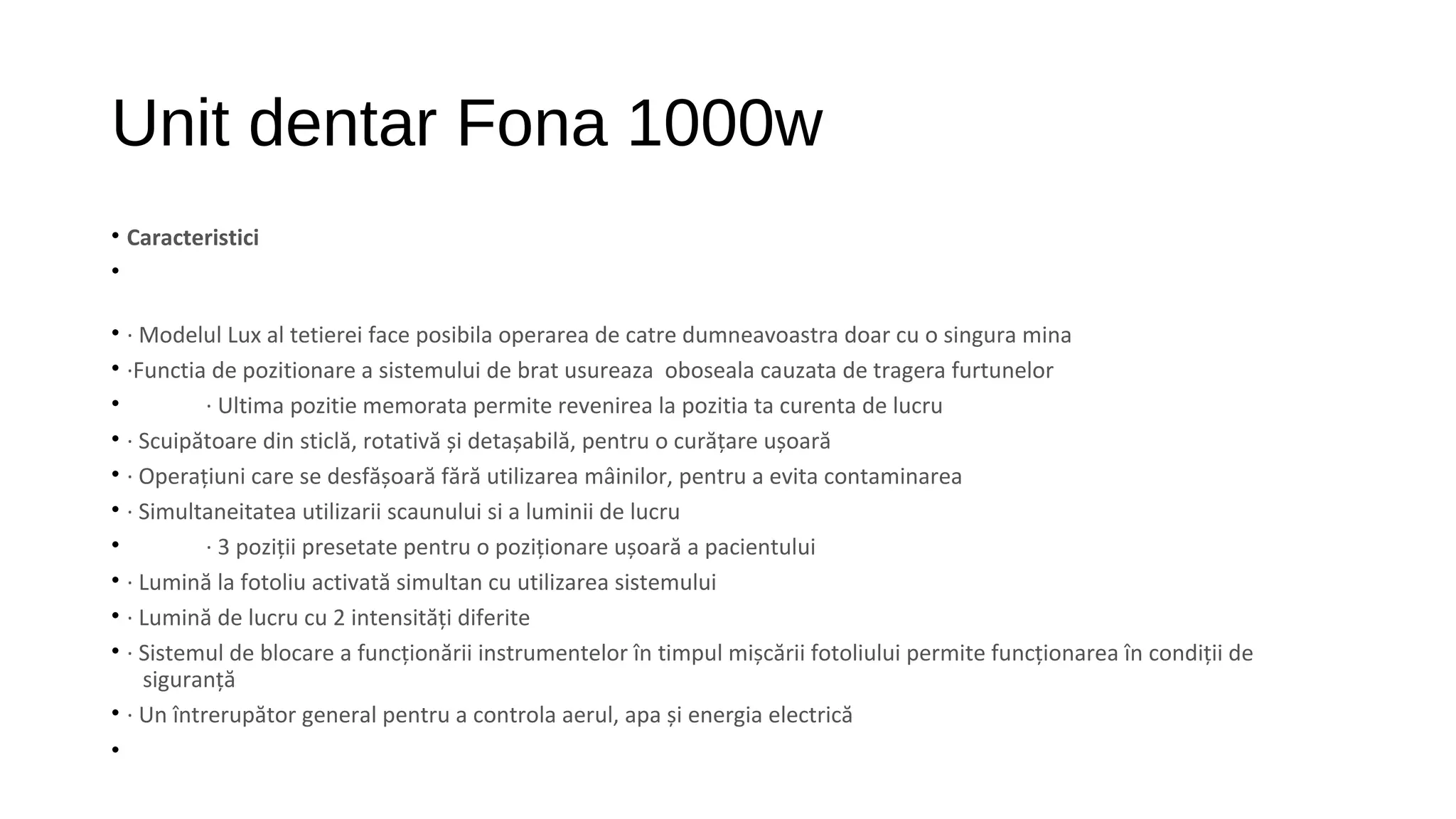 Unit dentar fona nou DenTam Creation | PPT
