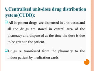 Unit dose system | PPTX