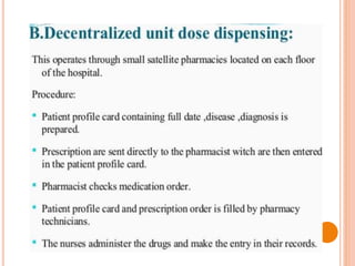 Unit dose system | PPTX