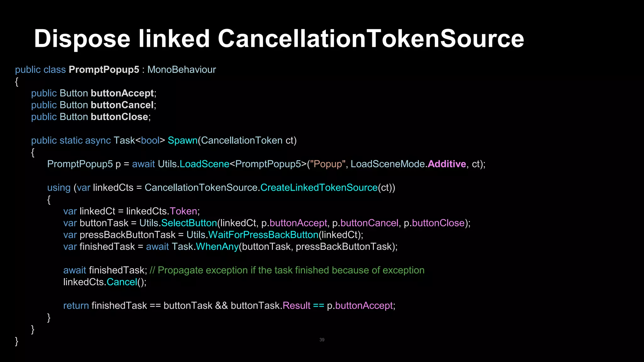 Best practices: Async vs. coroutines - Unite Copenhagen 2019 | PPTX | Web Development | Internet