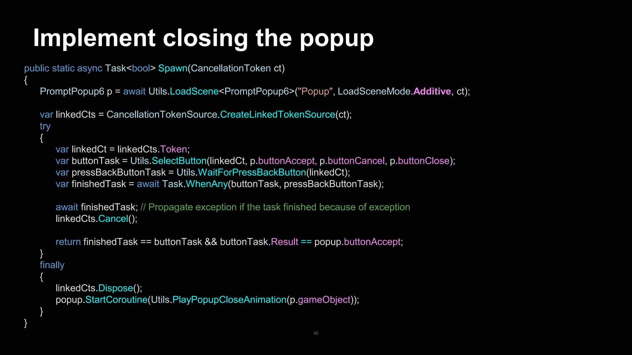 Best practices: Async vs. coroutines - Unite Copenhagen 2019 | PPTX | Web Development | Internet