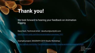 Introducing Animation Rigging for Unity 2019.3 – Unite Copenhagen 2019 ...