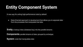 【Unite 2018 Tokyo】C# Job SystemとECS（Entity Component System）解説 | PPT