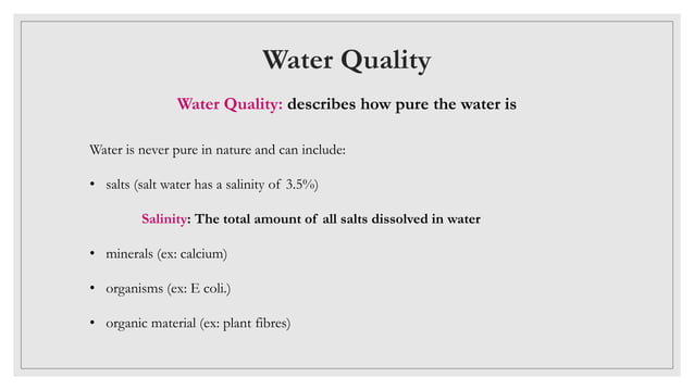 Unit e fresh & saltwater systems | PPT