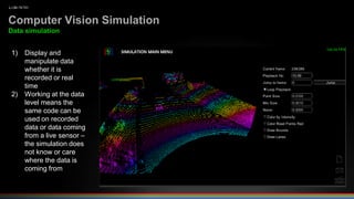 Simulating Lidar Sensors for Computer Vision | PPTX
