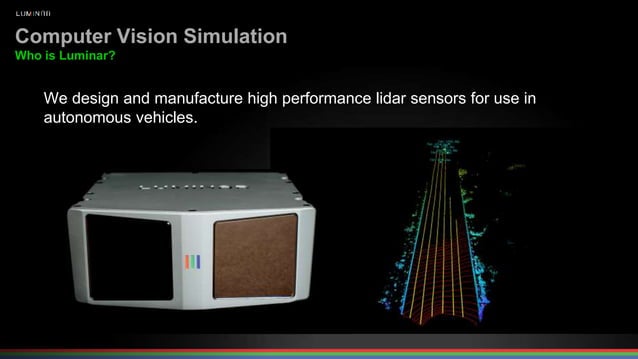 Simulating Lidar Sensors for Computer Vision | PPTX | 3-D Graphics ...