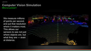 Simulating Lidar Sensors for Computer Vision | PPTX