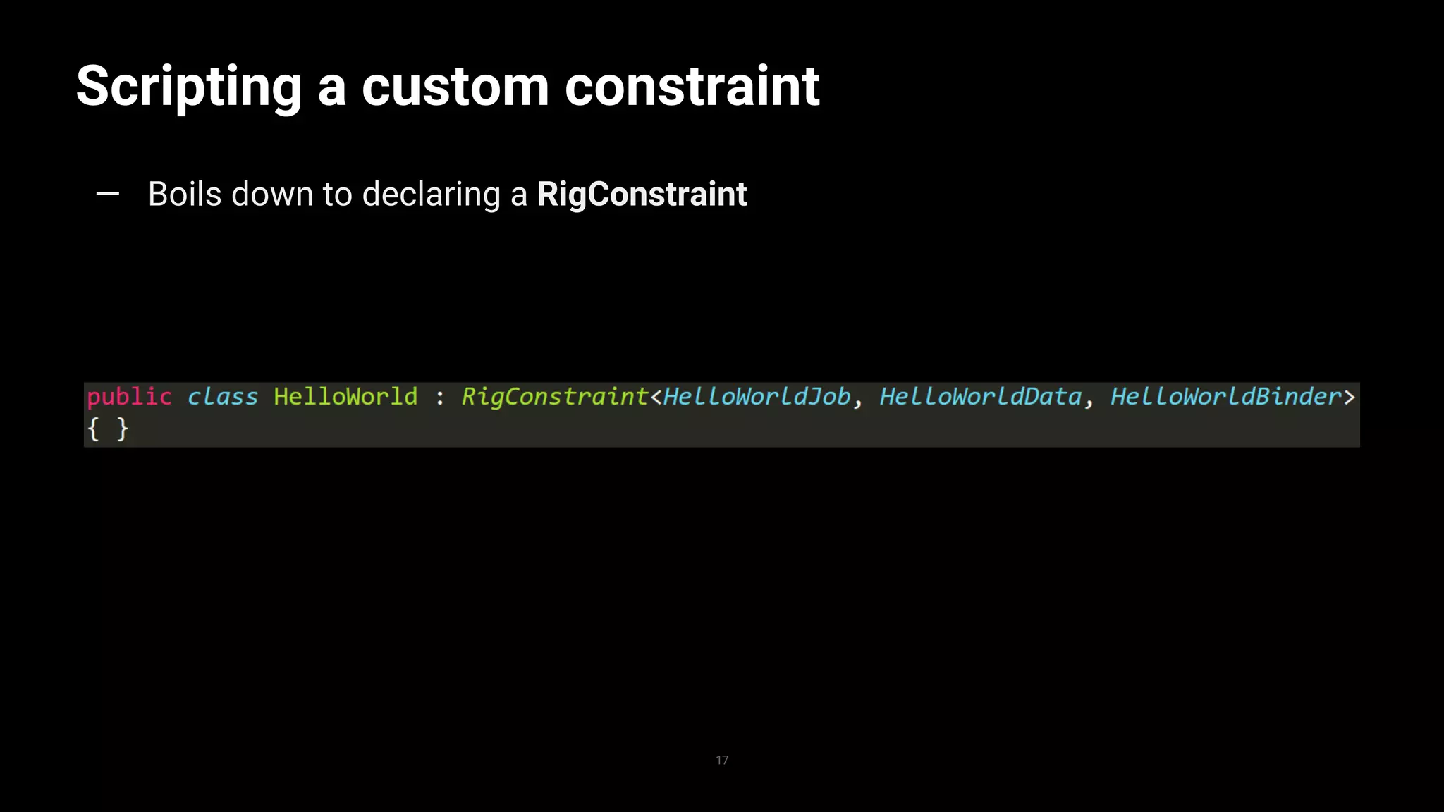 Extending the Animation Rigging package with C# – Unite Copenhagen 2019 ...