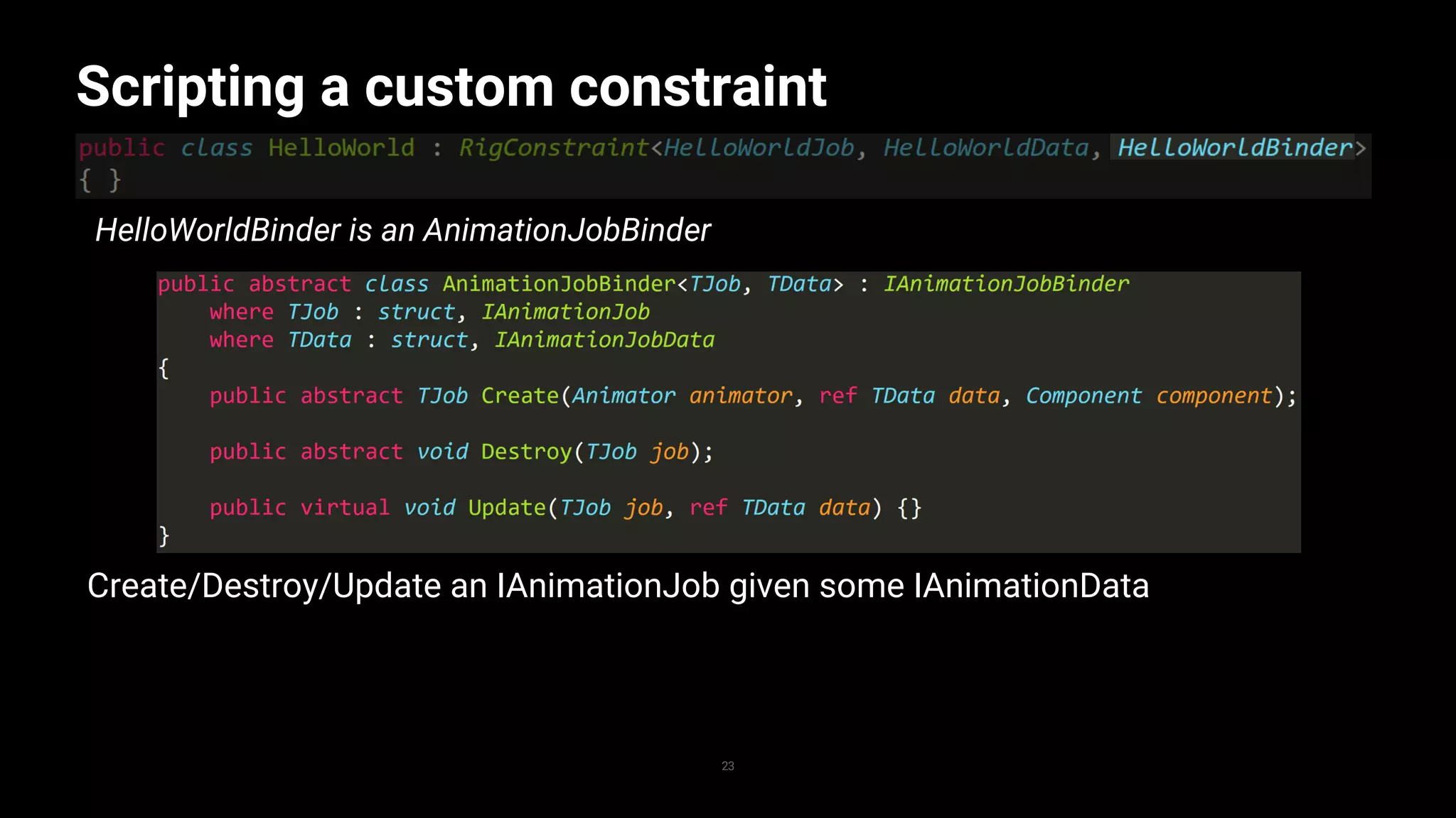 Extending the Animation Rigging package with C# – Unite Copenhagen 2019 ...