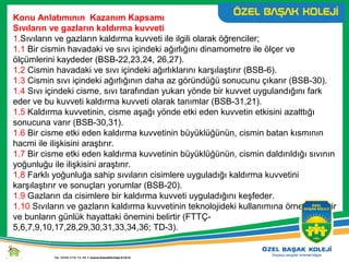 8. Sınıf Fen Bilimleri Ünite 2 Sıvıların ve Gazların Kaldırma Kuvveti | PPT