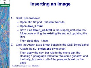Unit e adobe dreamweaver cs6 | PPT | Free Download