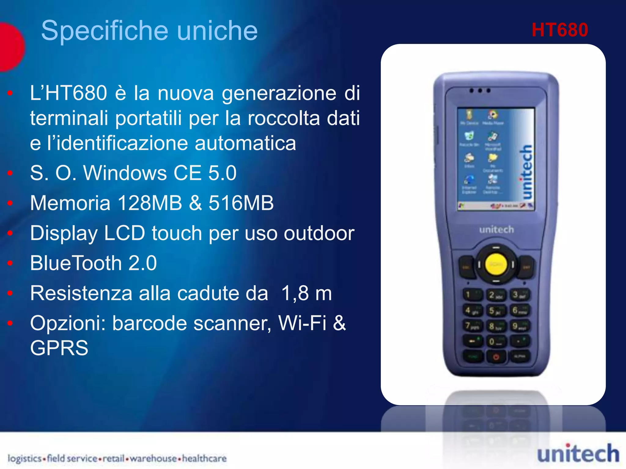 navo presenta Unitech HT680 | PPSX | Computer Peripherals | Computing