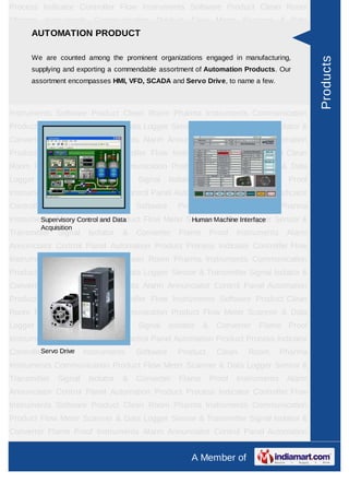 Unitech Instruments, Vadodara, Process Indicator Controller | PDF