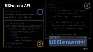 Building UI for games using the new UI Builder - Unite Copenhagen 2019 | PPTX