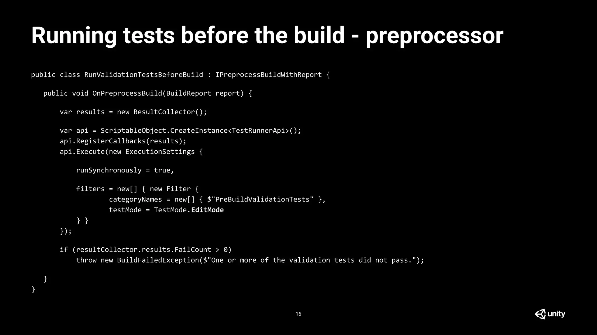 Qa Your Code The New Unity Test Framework Unite Copenhagen 2019 Ppt