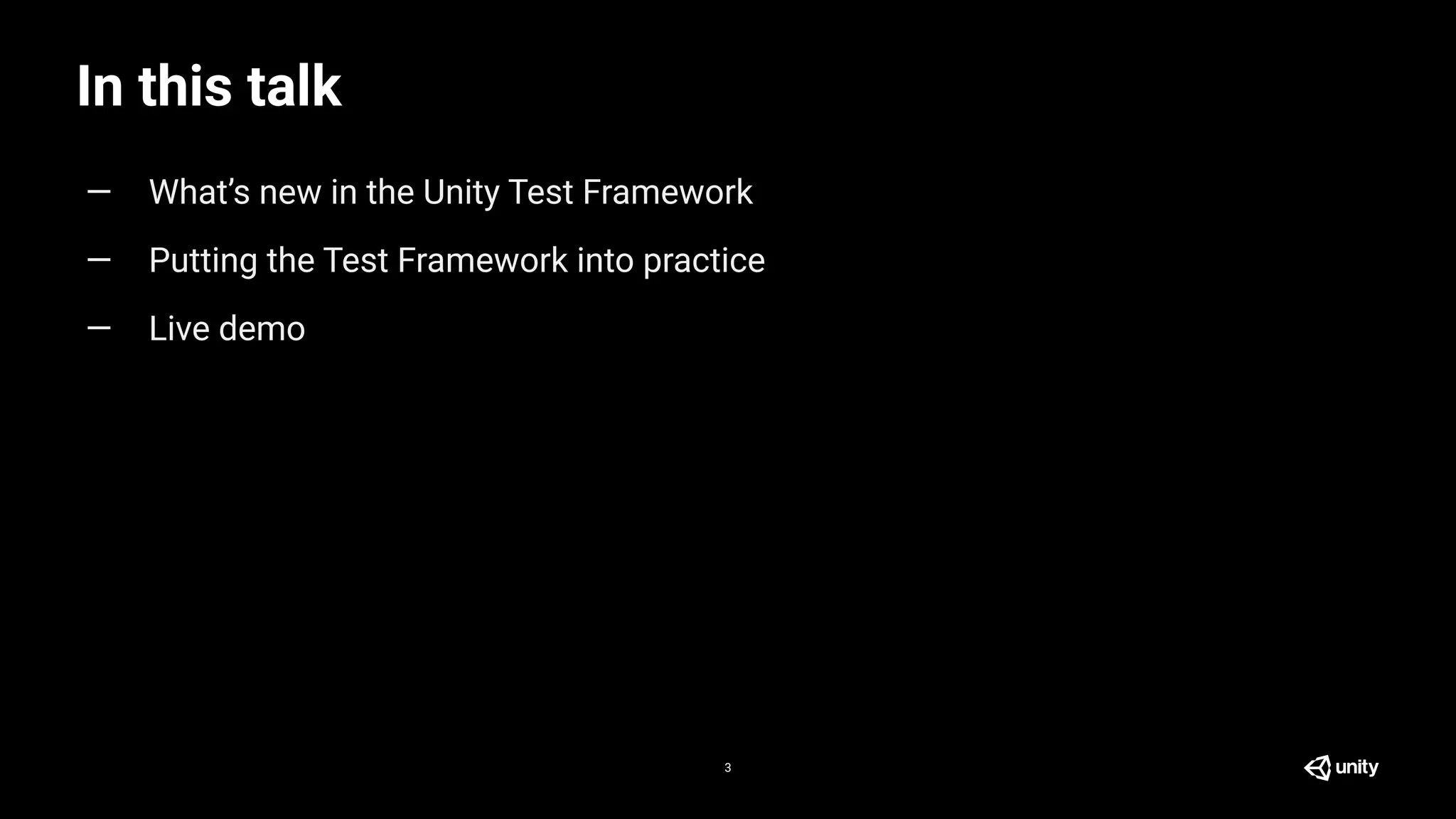 QA your code: The new Unity Test Framework – Unite Copenhagen 2019 | PPT