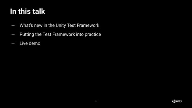 Qa Your Code The New Unity Test Framework Unite Copenhagen 2019 Ppt Free Download