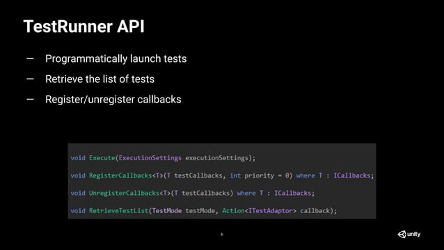 Qa Your Code The New Unity Test Framework Unite Copenhagen 2019 Ppt Free Download