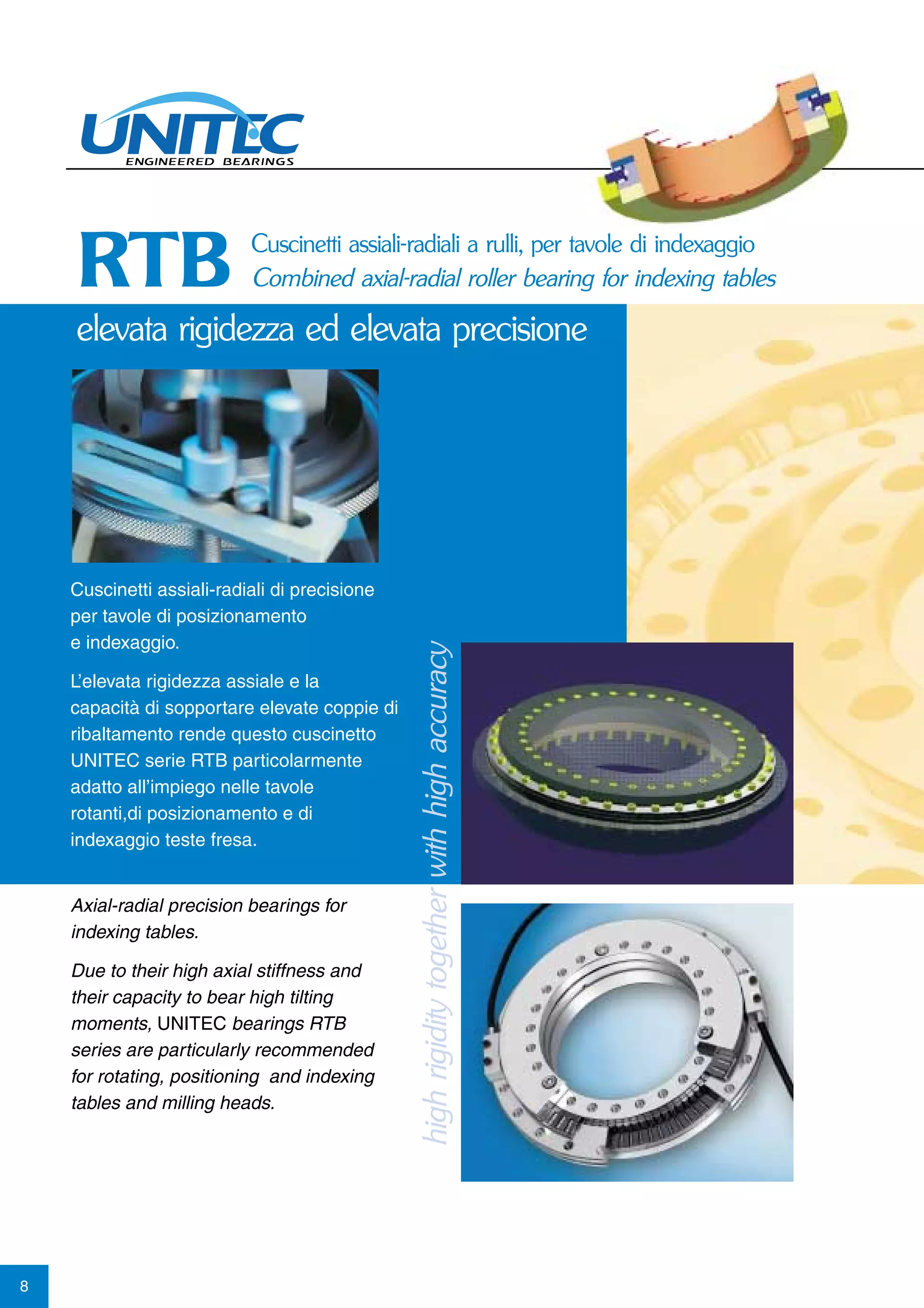 Unitec precision bearings for machine tools | PDF