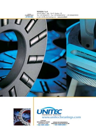 Unitec special bearings for industrial applications | PDF | Auto Type ...