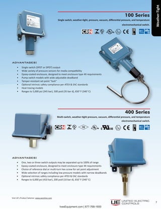 United Electric Controls Product Catalog | PDF