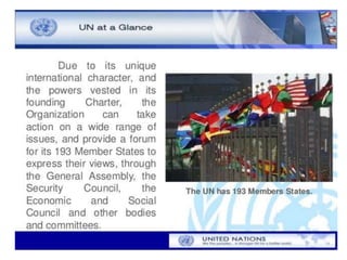 "The United Nations: Promoting Global Cooperation and Peace" | PPT