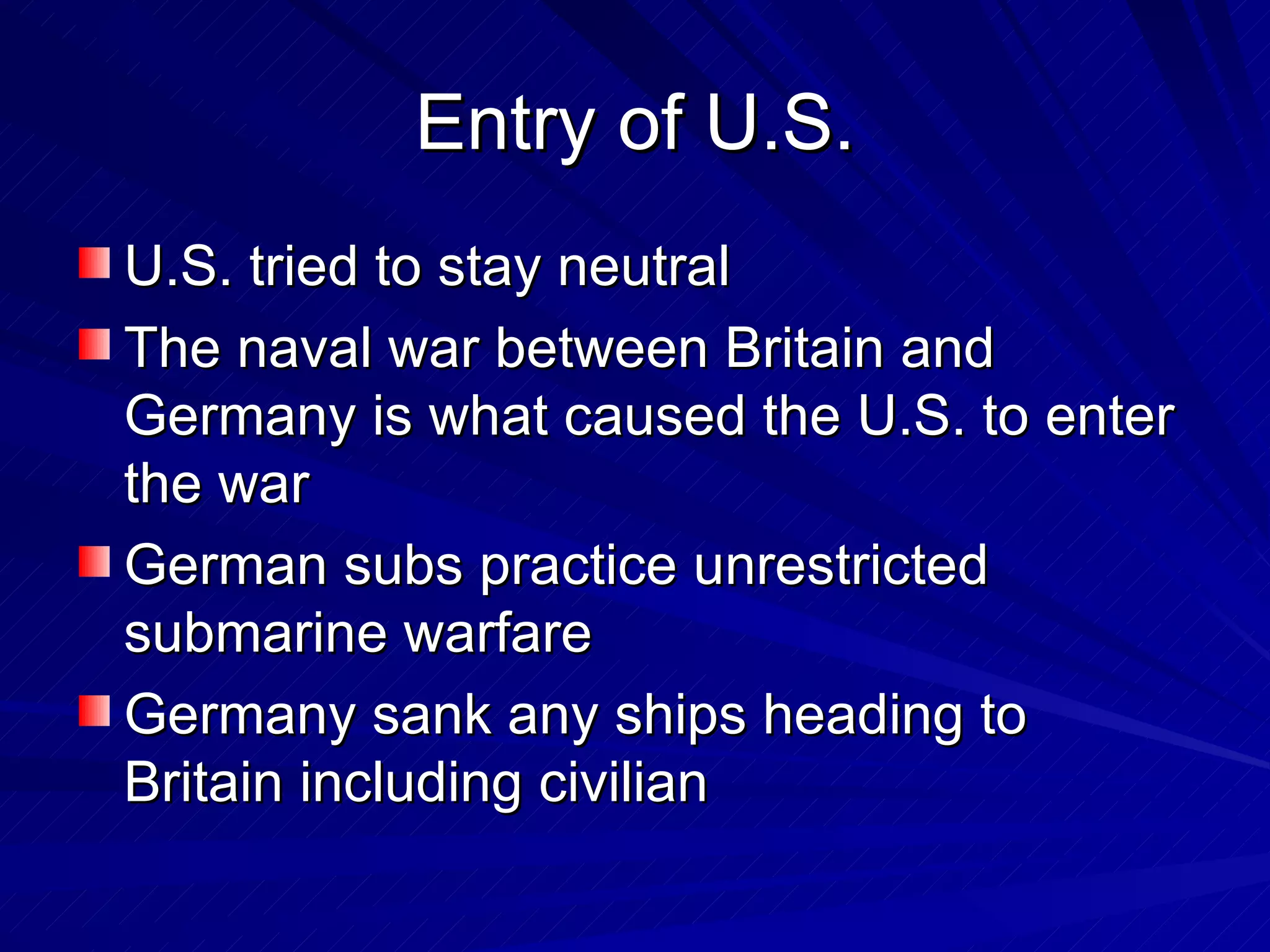 United States Enters The War | PPT
