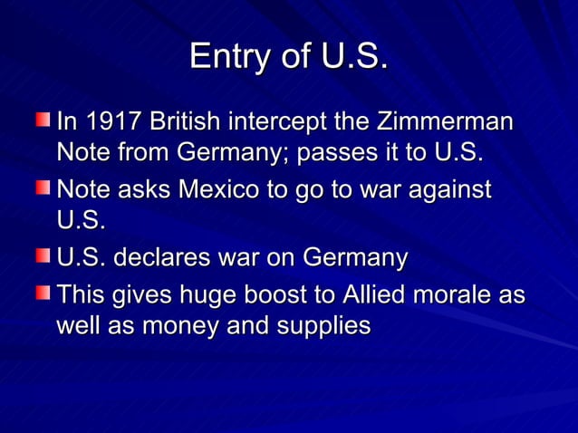 United States Enters The War | PPT
