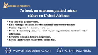 United Airlines Unaccompanied Minor Policy | PDF