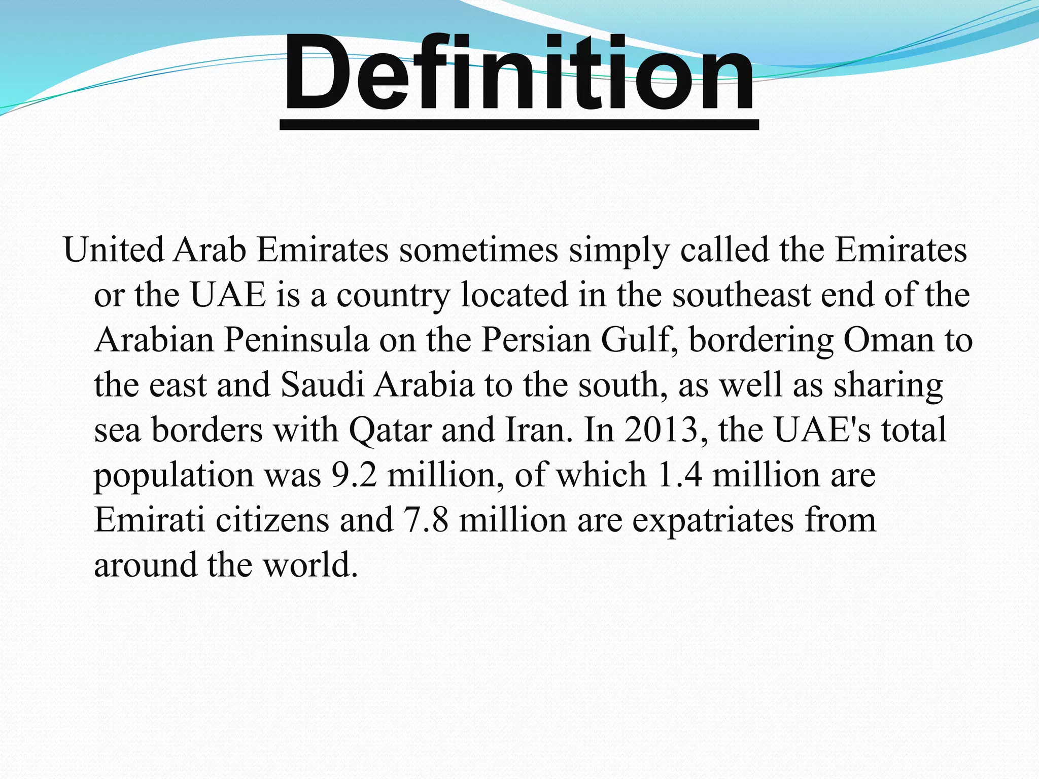 United arab emirates | PPTX