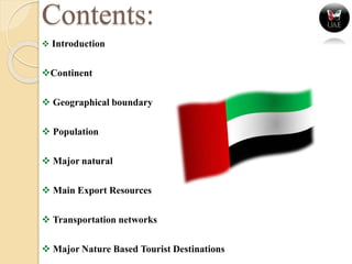 United arab emirates travelgeography | PPTX