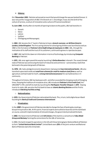 United bank limited | DOCX