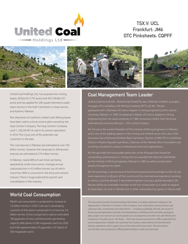 United Coal Fact Sheet | PDF