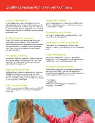 United Health Plan Info | PDF