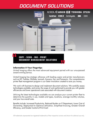 United imaging brochure | PDF