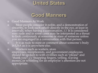 Good manners at work, forbidden topics & dressing rules. | PPT